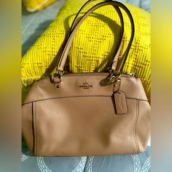 Coach | Bags | Coach Tan Leather Sachel | Poshmark